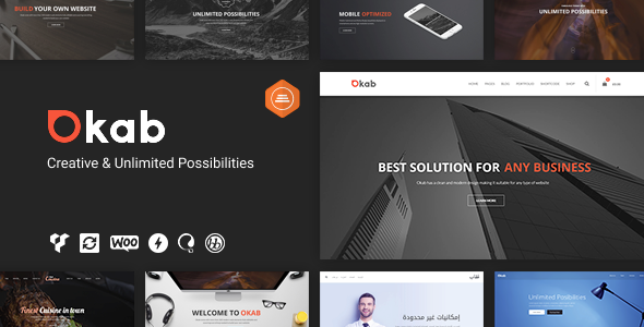 Okab - Responsive Multi-Purpose WordPress Theme + RTL by PixelDima